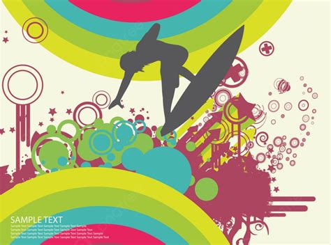 Abstract Background Beautiful Blob Border Dirty Decor Surfer