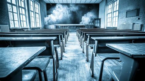 The Interior Of Celestial Classroom Is A Galaxy Themed Schoolroom With