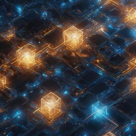 Premium Photo Abstract Blue Technology Background Random 3d Wallpaper Generative Ai