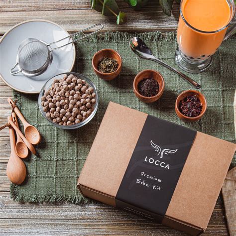 Boba Tea Kit Thai Set Thai Boba Tea Kit With Thai Jasmine And Black Tea Easy Diy Bubble Tea