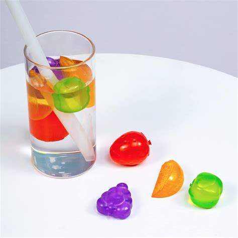 Reusable Ice Cubes Fruit Shape Plastic Ie Cube 32 Pack Cookingfreshs