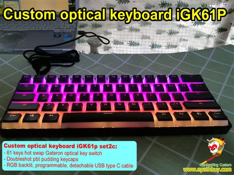 Custom Optical Keyboard Customized Best 60 Rgb Backlit Optical Keyboard