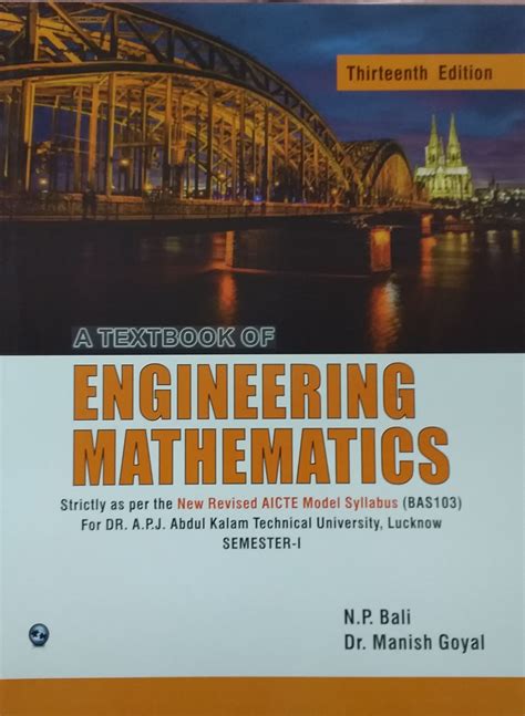 A Textbook Of Engineering Mathematics Semester I 13th Edition By N