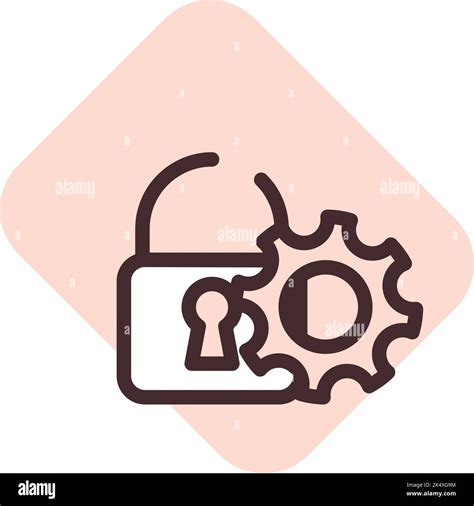 App Locked Setup Illustration Vector On A White Background Stock
