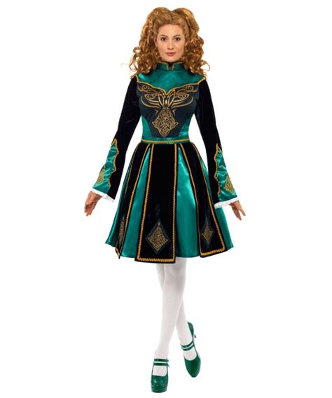 Adult Traditional Irish Dancer Plus Costume Halloween Costume