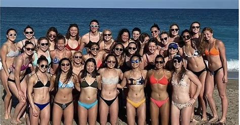 Trans Id Male Lia Thomas Back Row Obviously Penn Swim Dive Team