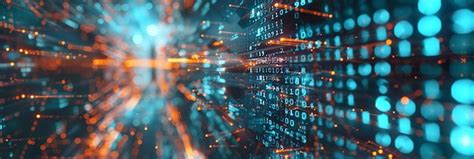 Data Flow Abstract Visualization Premium Ai Generated Image