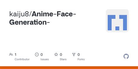 Github Kaiju Anime Face Generation
