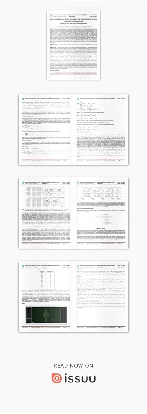 Irjet Low Complexity Pipelined Fft Design For High Throughput And Low Density Applications