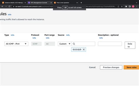 Solved Step 3 Configure Security Rules For Icmp Traffic To