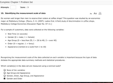 Solved Complete Chapter 1 Problem Set Attempts Score 13