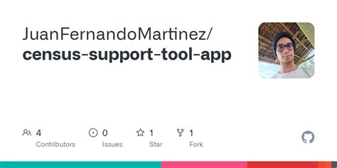 Github Juanfernandomartinezcensus Support Tool App