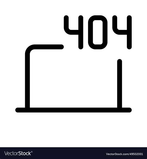 Laptop Performing Errordue To Malfunction Vector Image