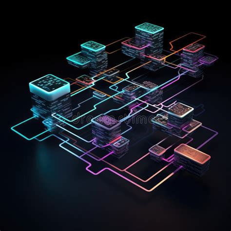 Computer Generated Image Shows Complex Network Of Interconnected Nodes
