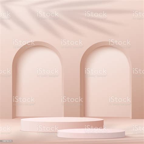 프리젠 테이션을위한 크림 색상 연단추상 배경 벡터 0명에 대한 스톡 벡터 아트 및 기타 이미지 0명 3차원 형태 갈색