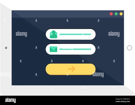 Authentication Page Entering Login And Password Website In Digital