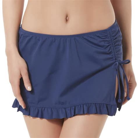 Tropical Escape Womens Ruched Swim Skirt Sears