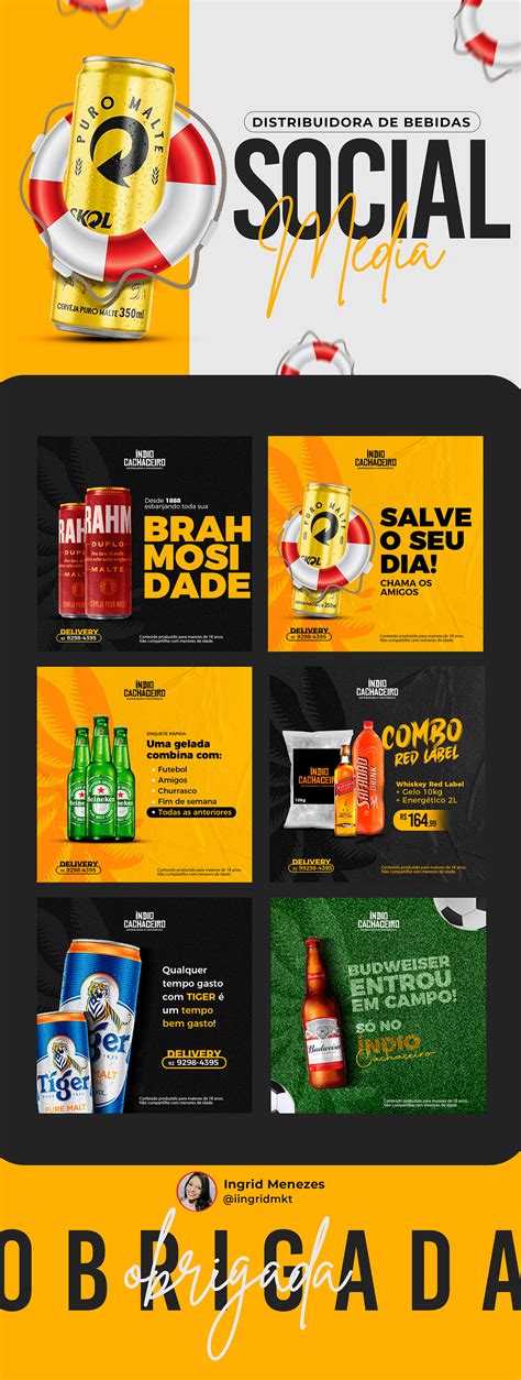 Social Media Distribuidora De Bebidas Behance
