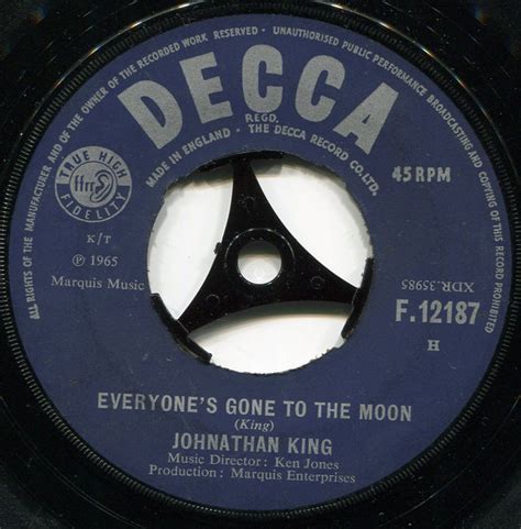 Jonathan King Everyones Gone To The Moon 1965 Vinyl Discogs