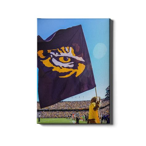 Lsu Tigers Tiger Flag Officially Licensed Wall Art College Wall Art