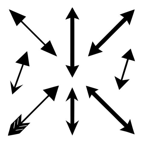 Premium Vector Minimalist Directional Arrows Graphic Illustration
