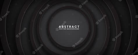 Premium Vector 3d Black Geometric Abstract Background Overlap Layer