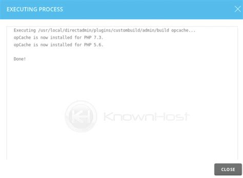 How To Install OpCache On DirectAdmin With CustomBuild KnownHost