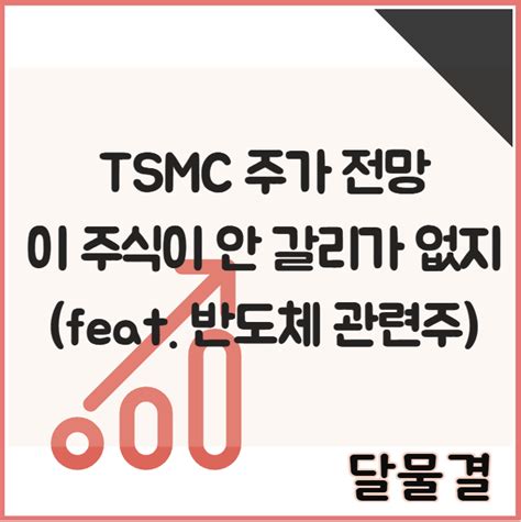 Tsmc 주가 전망 이 주식이 안 갈리가 없지 Feat 반도체 관련주 네이버 블로그