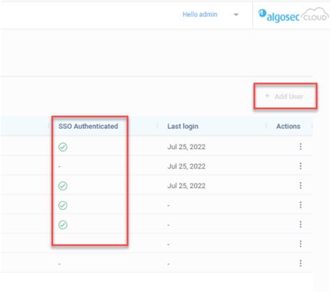 Manage Single Sign On Sso