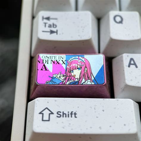 Zero Two Caps Key Keycaps Anime Lovers Kawaiikeycaps