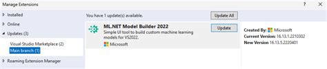 Cannot Add Machine Learning In Vs2019 If Installed Vs2022 · Issue