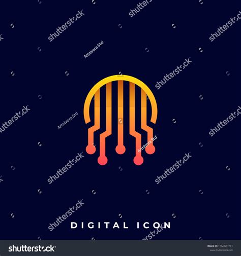 Abstract Circle Line Art Illustration Vector Stock Vector Royalty Free Shutterstock
