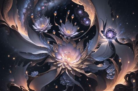Premium Ai Image Cosmic Lotus