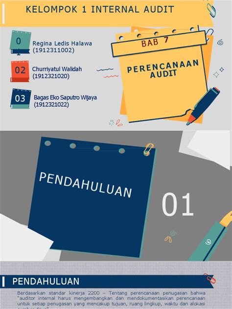 kelompok 1 internal audit bab 7 perencanaan audit pdf