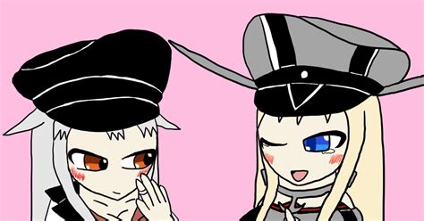 艦これ ビスマルクとガングートがケッコンしました。 ドラゴン・ツッチーのイラスト Pixiv