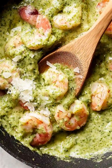 Creamy Pesto Shrimp
