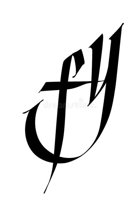 Calligraphy Letter Y Stock Illustrations 1 619 Calligraphy Letter Y