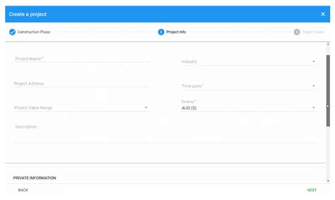 User Guide In Use Getting Started Create A Project WeBuild