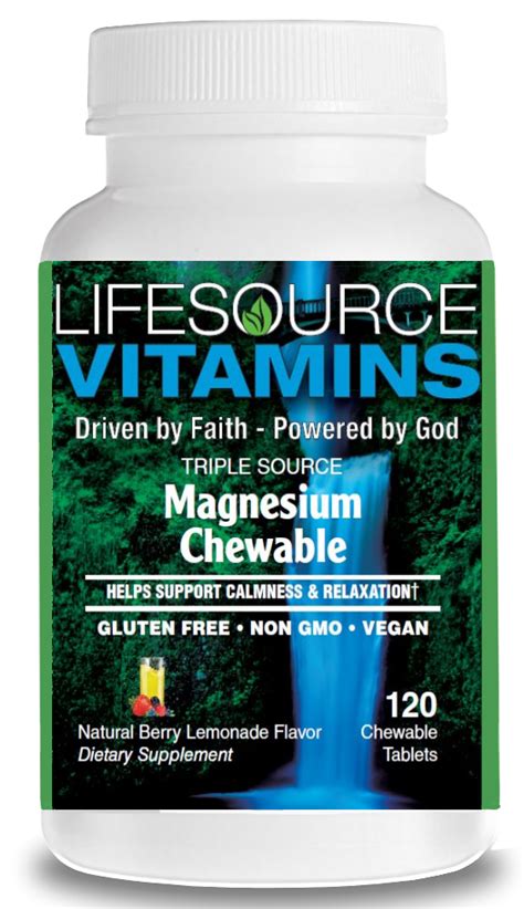 Triple Source Magnesium Chewables 120 Chewables