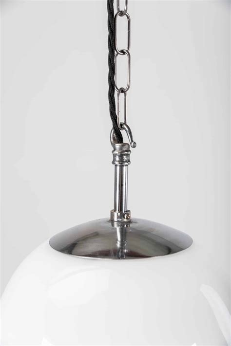 Diffused Mid Century Tulip Opaline Pendant Lamp Antiques Workshop Exceptional Vintage