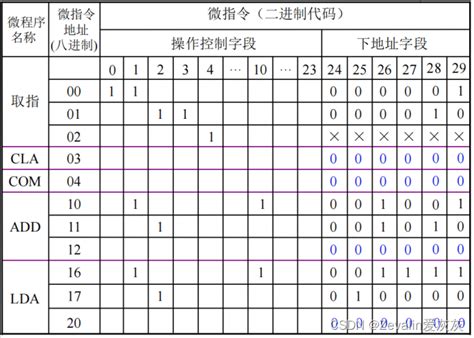 计算机组成原理 第九章（控制单元的设计）—第三节（微程序设计（下））编写指令微程序 Csdn博客