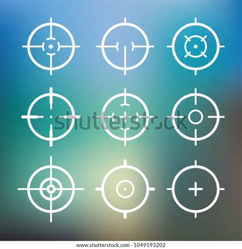 Different Icon Set Targets Destination Target Stock Vector Royalty Free
