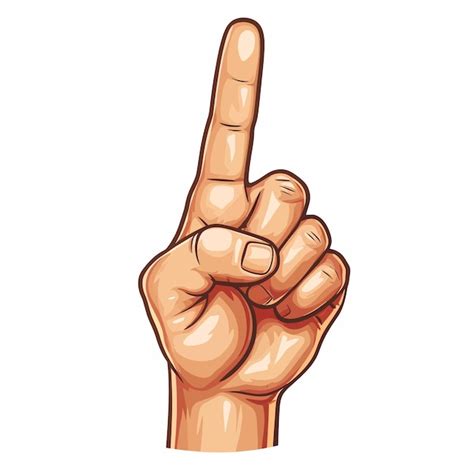 Indexfingerpointingupvectorillustration Premium Ai Generated Vector