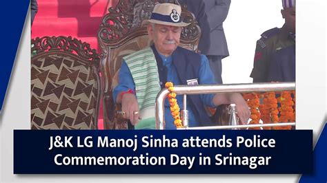 Jandk Lg Manoj Sinha Attends Police Commemoration Day In Srinagar
