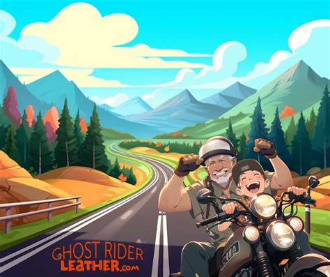 Fathers Day Celebrating The Bond Of Biker Dads And Their Sons Ghost Rider Leather