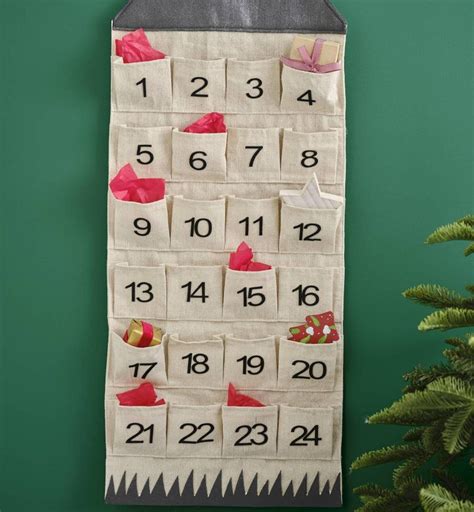 Canvas Advent Calendar Reusable Christmas Advent Calendar Kit