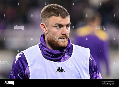 Florence Italy 09th Jan 2024 Acf Fiorentinas Forward Lucas Beltran