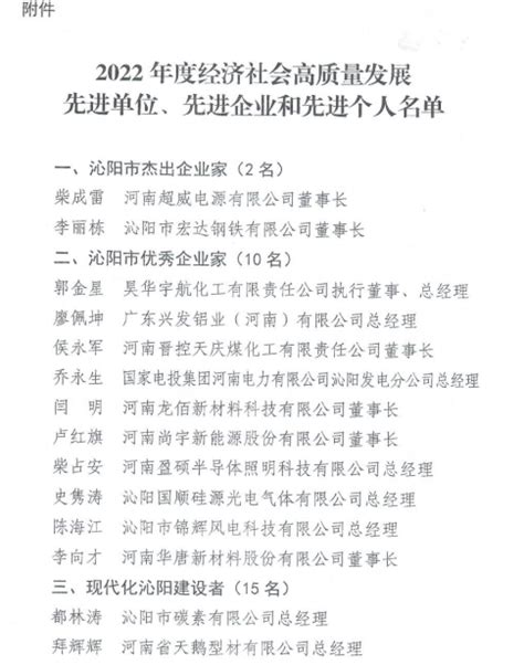 刘红云获沁阳市现代化沁阳建设者荣誉 新闻中心 河南省高新技术实业有限公司