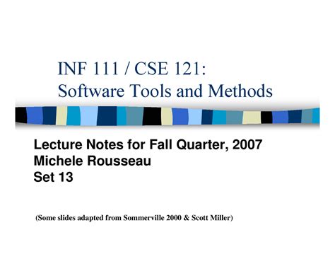 Configuration Management Lecture Slides Cse 121 Docsity