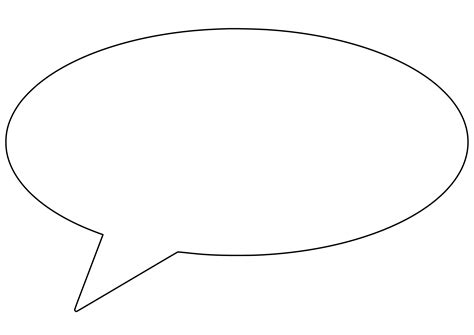 Shape Of Speech Bubble Free Printable Papercraft Templates